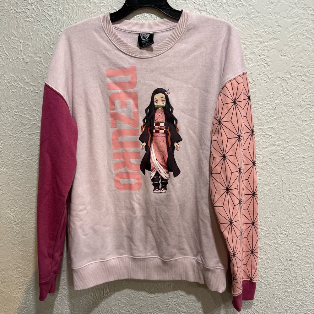 Demon Slayer Nezuko Kamado Crewneck Sweater Size Medi… - Gem